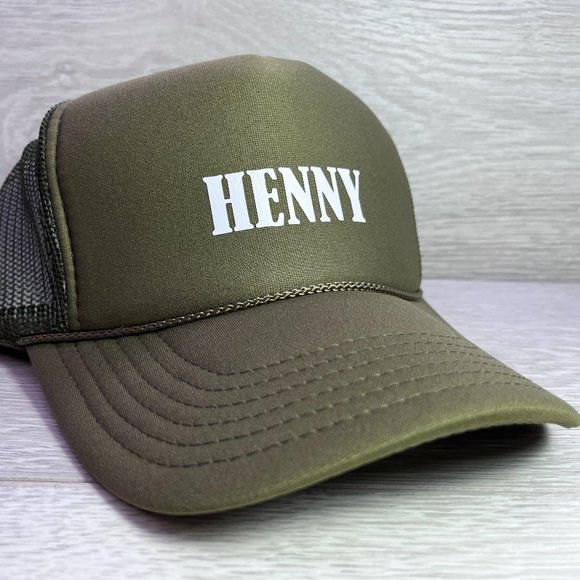 OTTO | Accessories | New Henny Drink Army Green Mesh Trucker Hat Cap ...